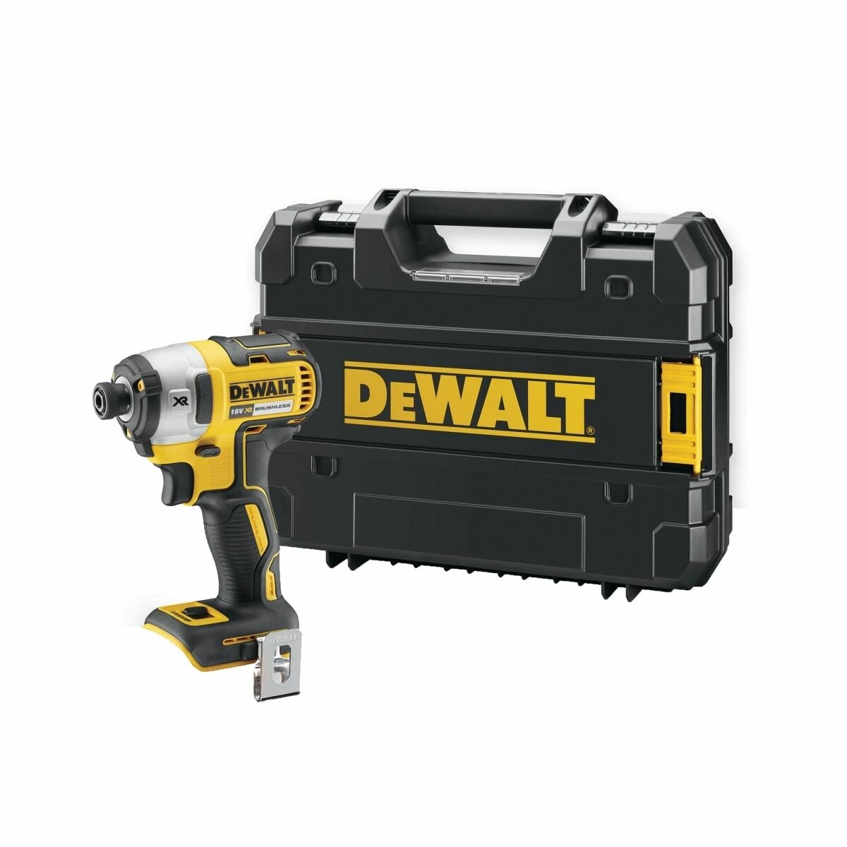 Аккумуляторный шуруповерт DEWALT DCF887NT, 18 В, 205 Нм, 3800 уд/мин, без АКБ и ЗУ, в кейсе (DCF887NT-XJ)