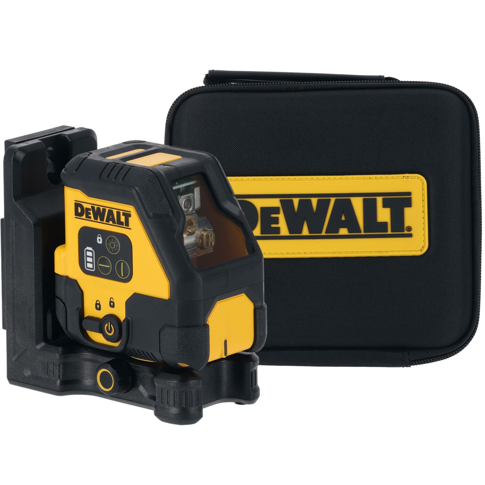 Аккумуляторный лазерный нивелир DEWALT DCLE14201RB, красный луч, 30 м, в чехле