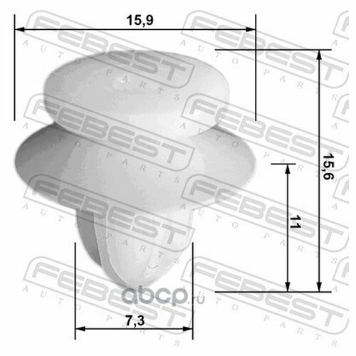 Клипса mitsubishi lancer cy, cz# 2007.03- 8857 Febest 88570061