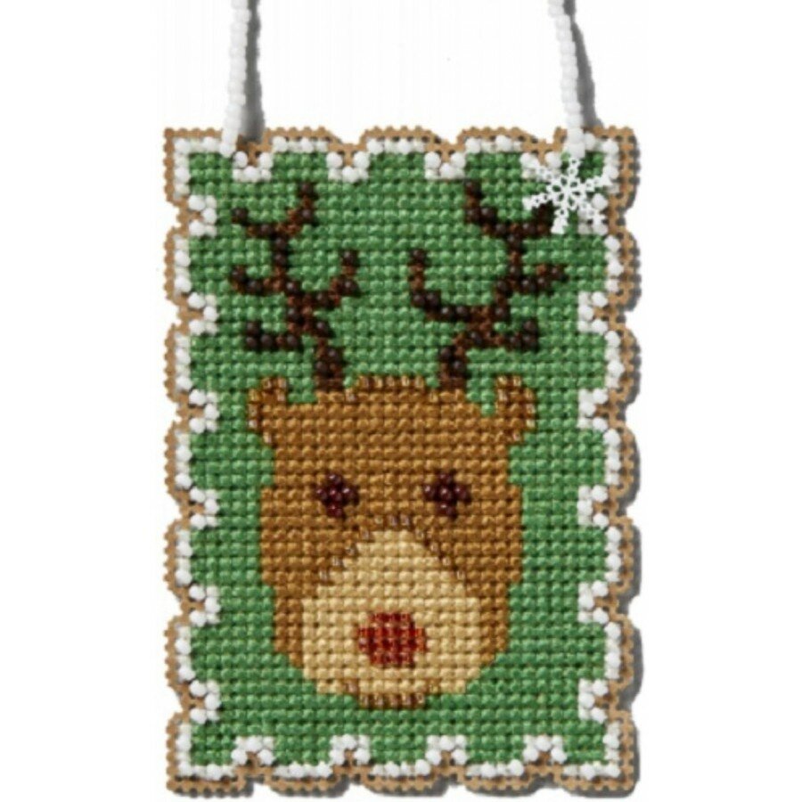 Набор для вышивания Рудольф 6 х 7 см MILL HILL MH162432
