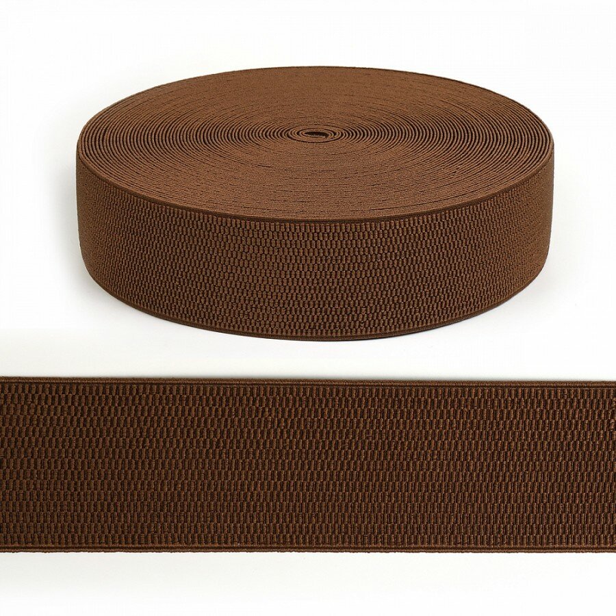 Резинка TBY помочная Ультра RD.60304 шир.60мм цв.304 коричневый рул.25м