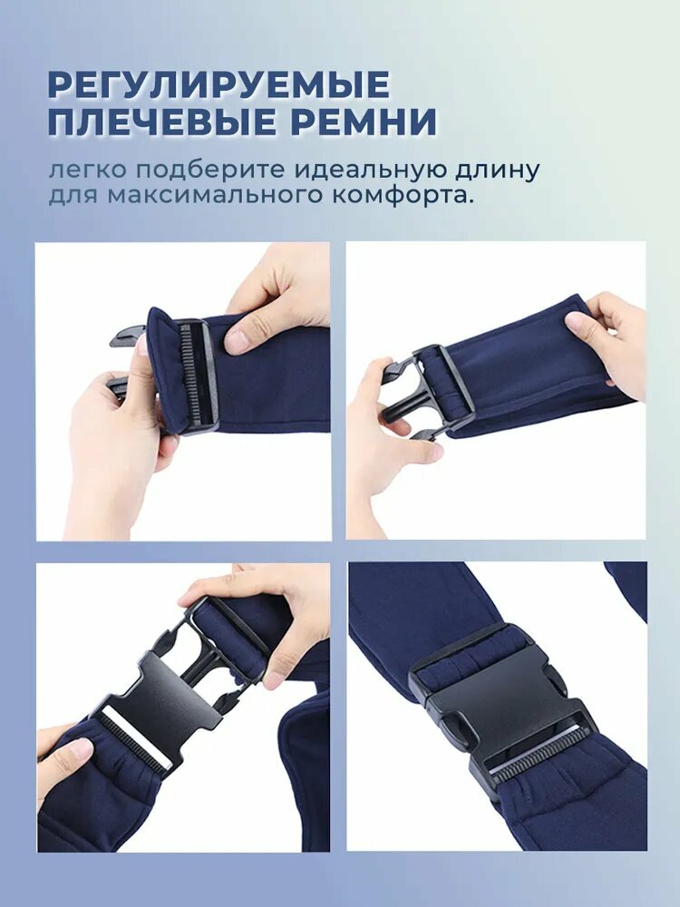 Переноска "Клетка", для кошек и собак, темно-синего цвета, клиппер, 80x65x30 см — фото 1