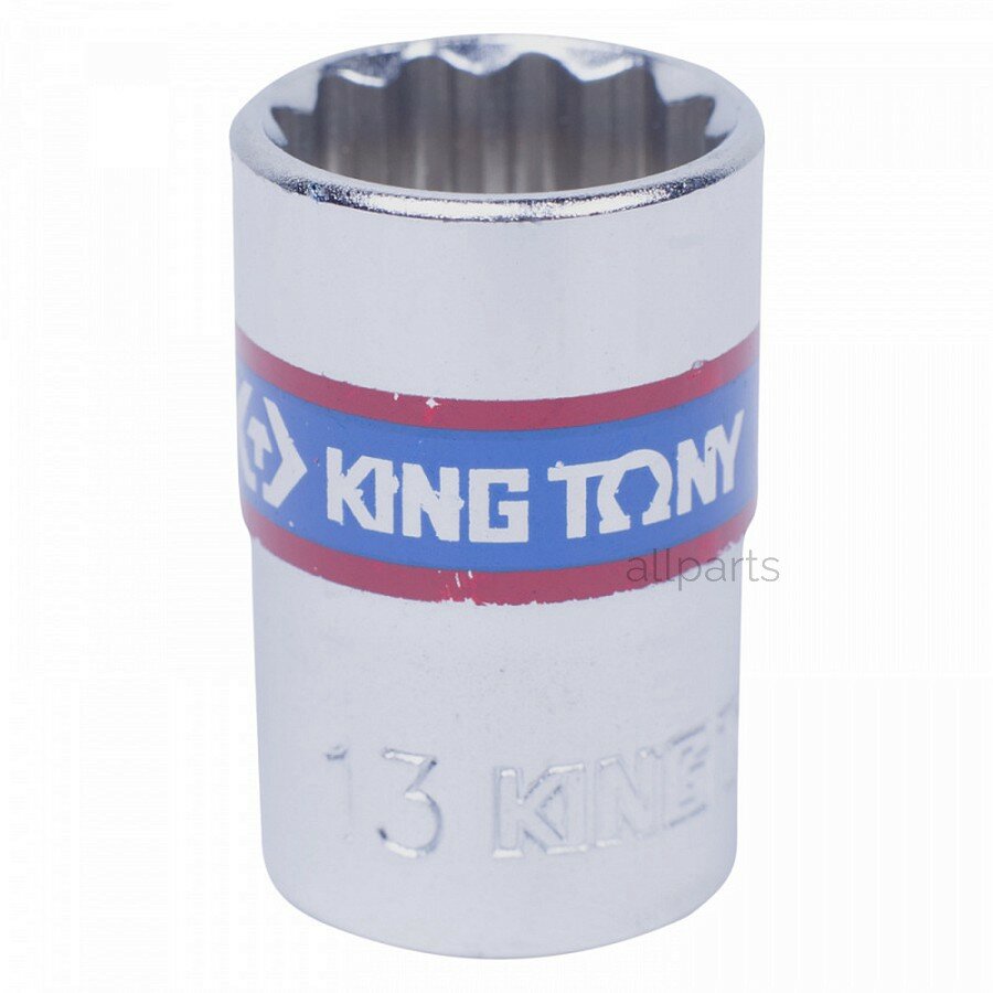 KING TONY 333013M головка торцевая! стандартная двенадцатигранная 3/8', 13 мм\