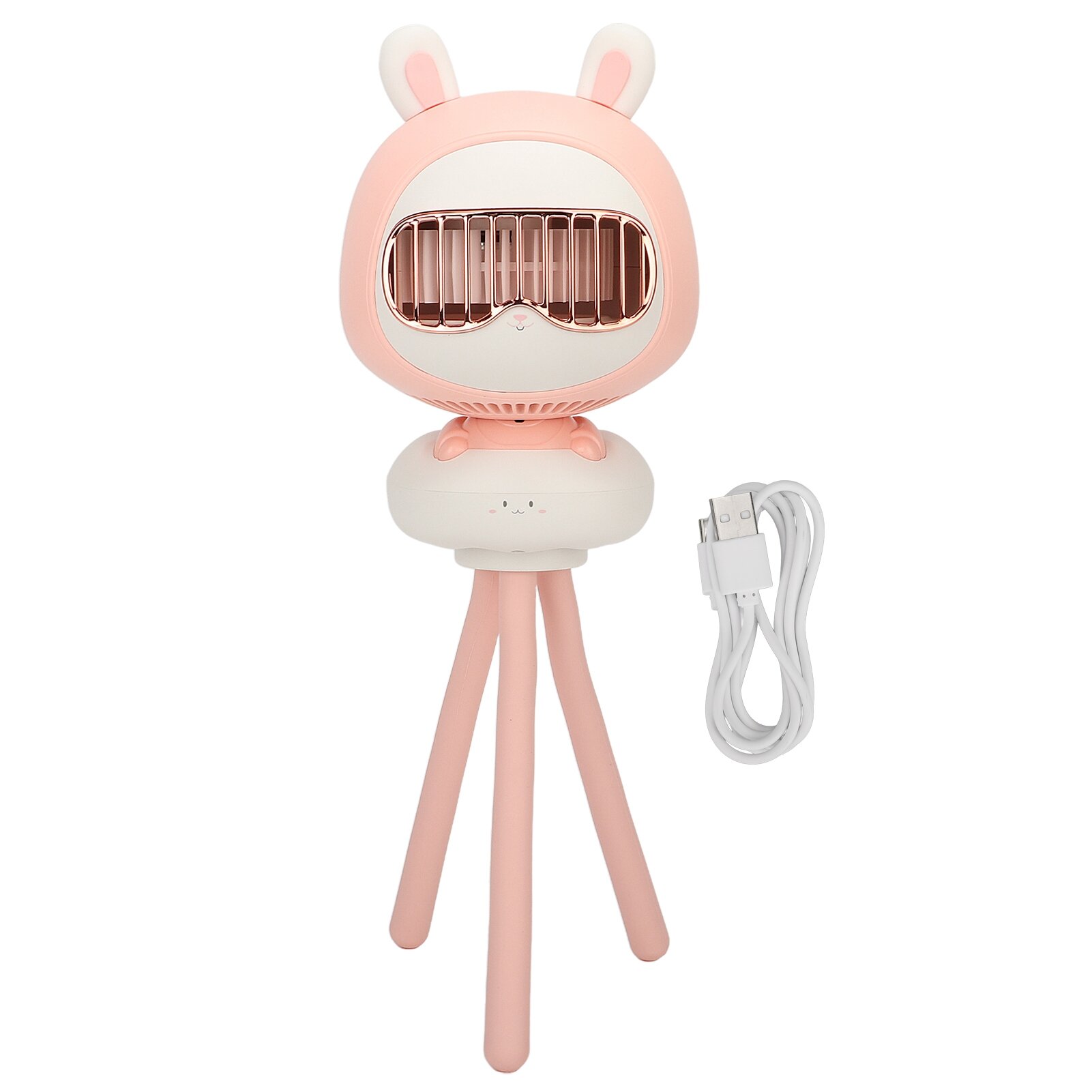 USB -вентилятор вентилятор вентилятор Bladesless 4 Портативный вентилятор Speed Speed Speed для открытого кемпинга для кролика