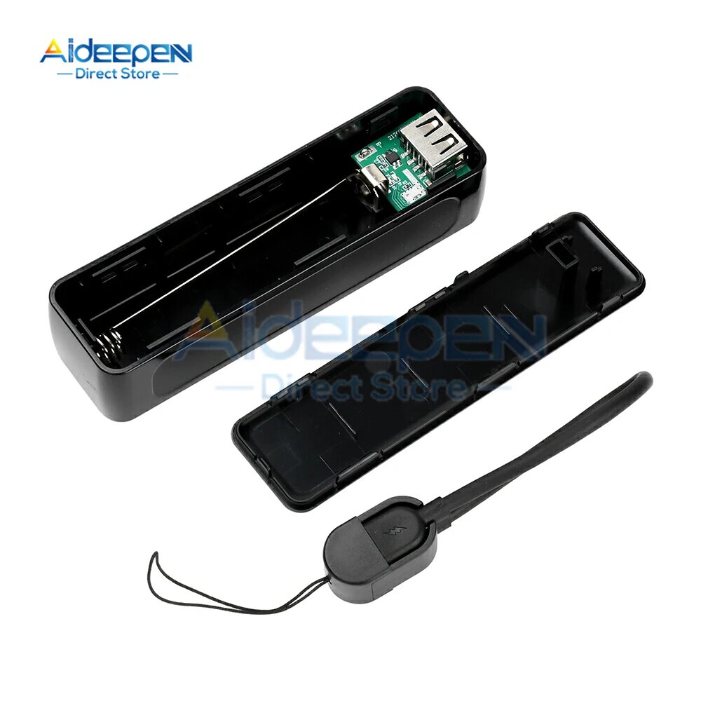 Бокс для аккумуляторов 21700 Aideepen, черный