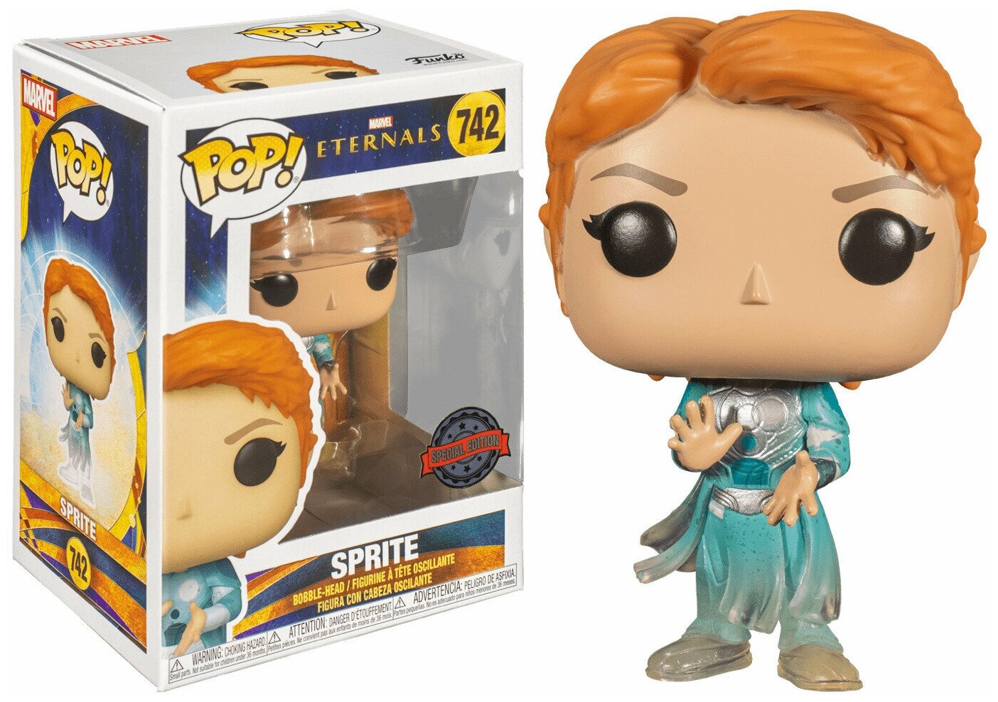 Фигурка Funko POP Sprite Transforming (Эксклюзив Books A Million) из фильма Eternals Marvel 742 Спрайт Вечные Marvel Марвел
