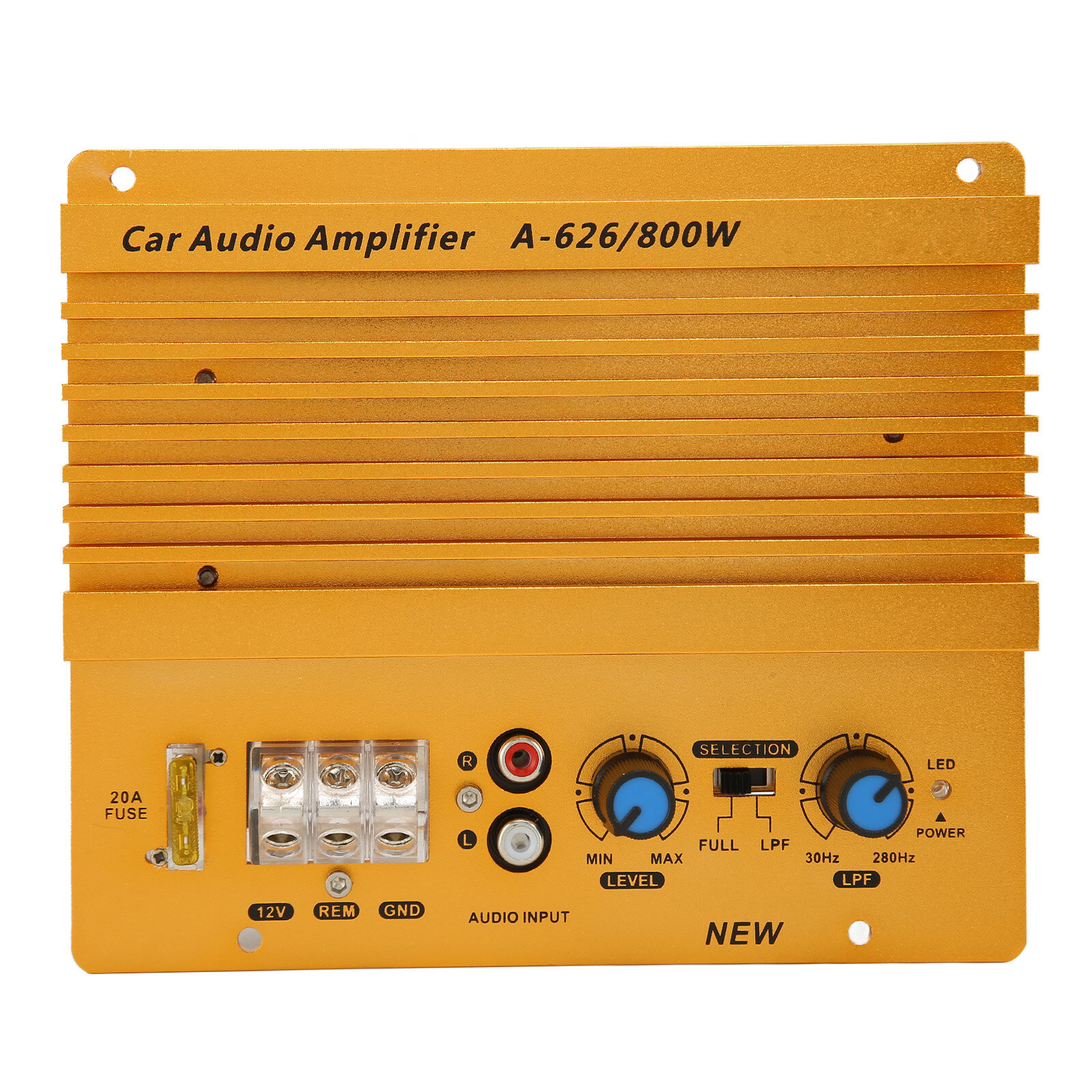 12V 800W Car High Power Amplifier Precise Heat Dissipation Stereo Amplifier for Vehicle