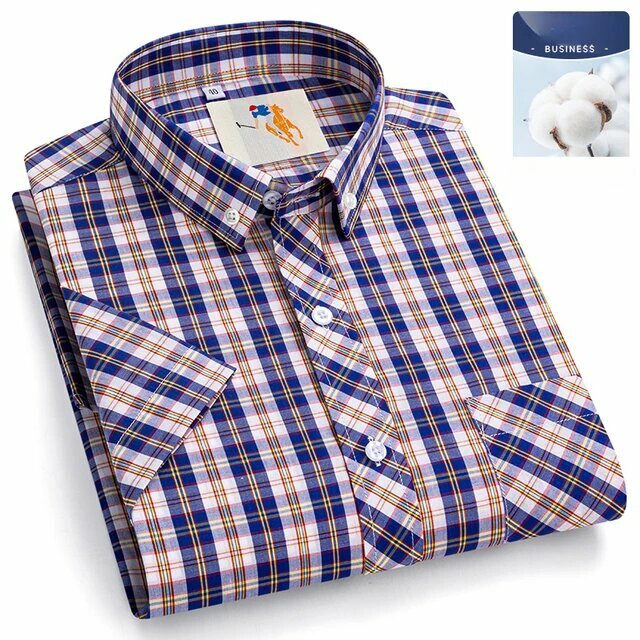 Рубашка мужская хлопковая клетчатая 8XL