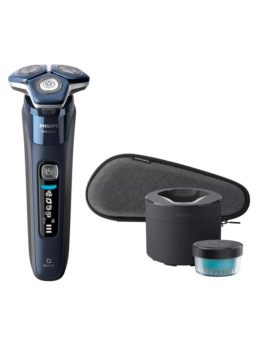 Бритва Philips S7885, электрическая, роторная, для влажного/сухого бритья, Li-Ion, 9Вт