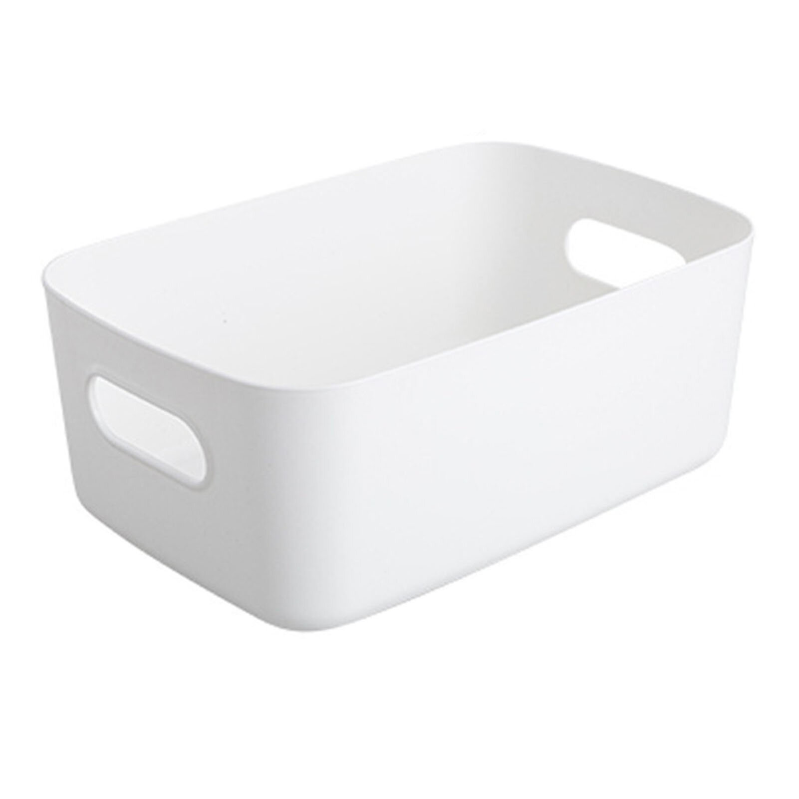 Plastic Storage Basket Large Capacity Comestic Snack Organizer Bins for Desktop Kitchen Bathroom Shelves Drawers Closet
