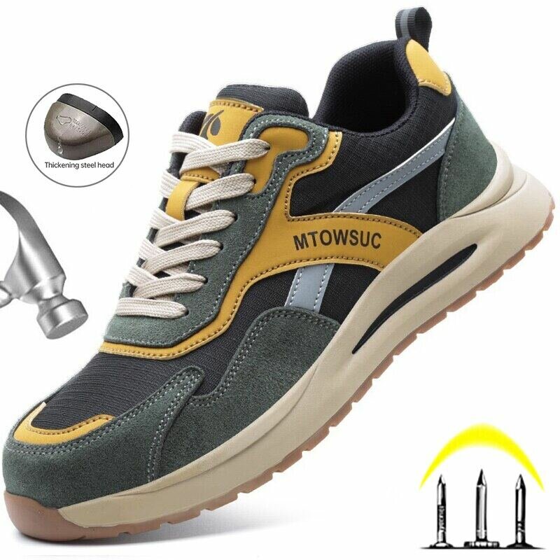 Защита от ожогов рабочая обувь защитные ботинки кроссовки со стальным носком мужская