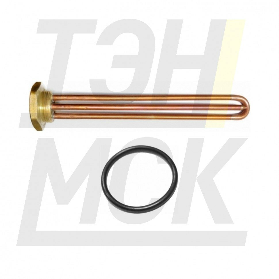 Комплект ТЭН 1,5кВт (1500Вт) RDT, резьбовой 42мм для Ariston, De Luxe, Real, Thermex, под анод М6 + прокладка, 30291K2