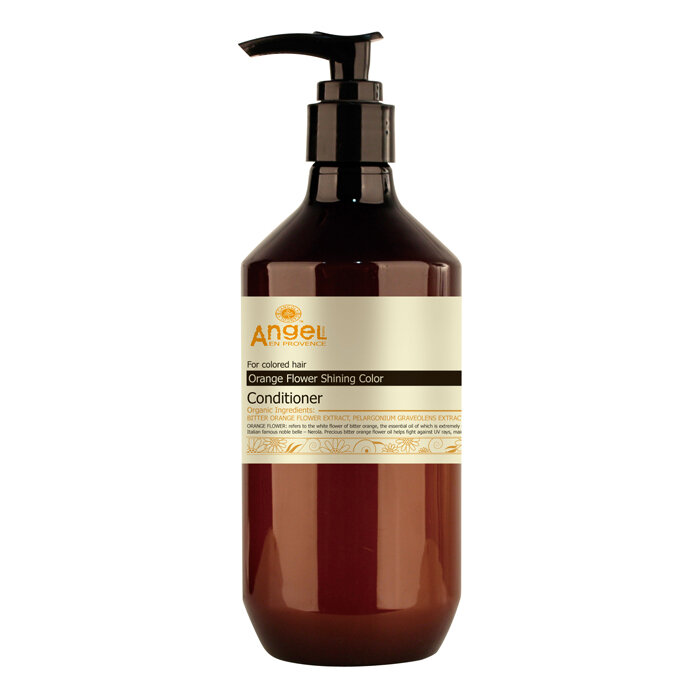 Angel Provence Кондиционер для окрашенных волос "Сияющий цвет" с экстрактом Цветов Апельсина Orange Flower Conditioner, 400 мл