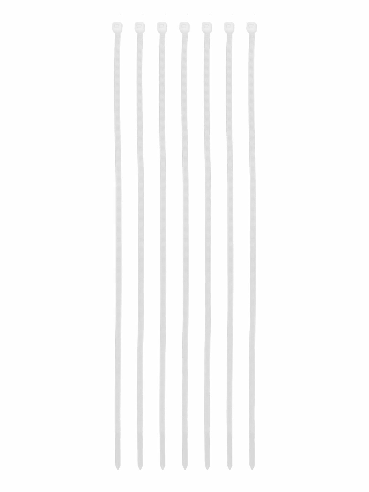 Хомуты Сибртех 400 х 4, 8 мм, пластиковые, белые, 50 шт 45538