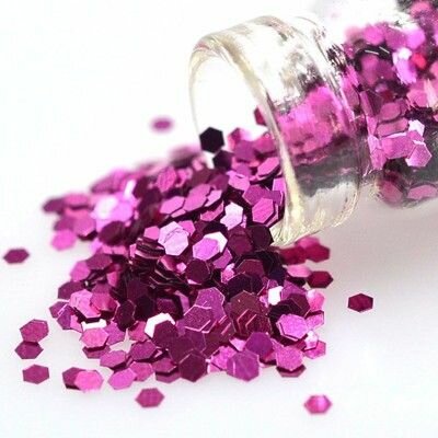 Блестки-конфетти КНР для декора, рассыпные розовые, 90 г