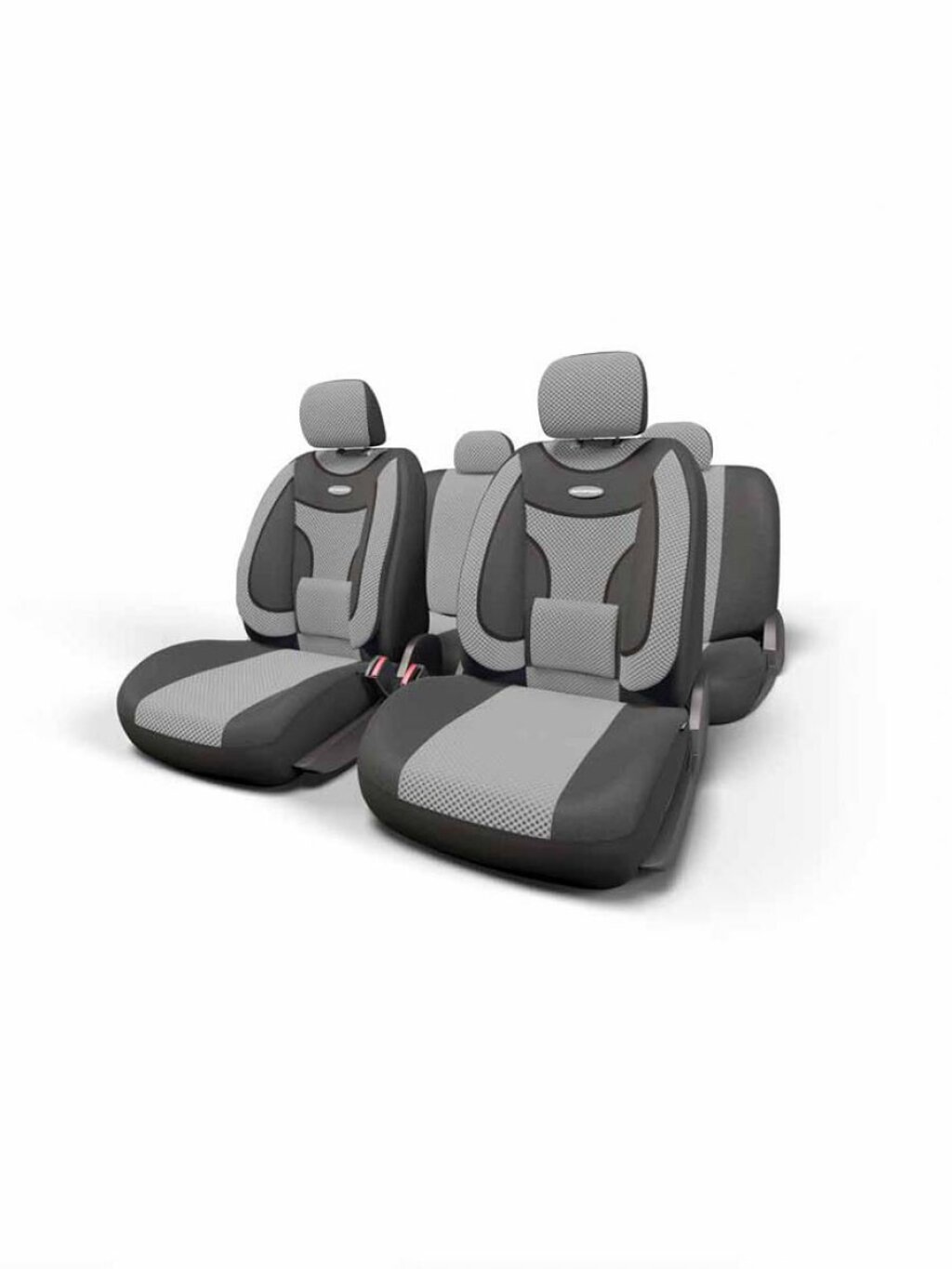 Чехлы автомобильные Autoprofi Comfort Extra Велюр черный/тёмно-серый 11 предметов (арт. ECO-1105 BK/