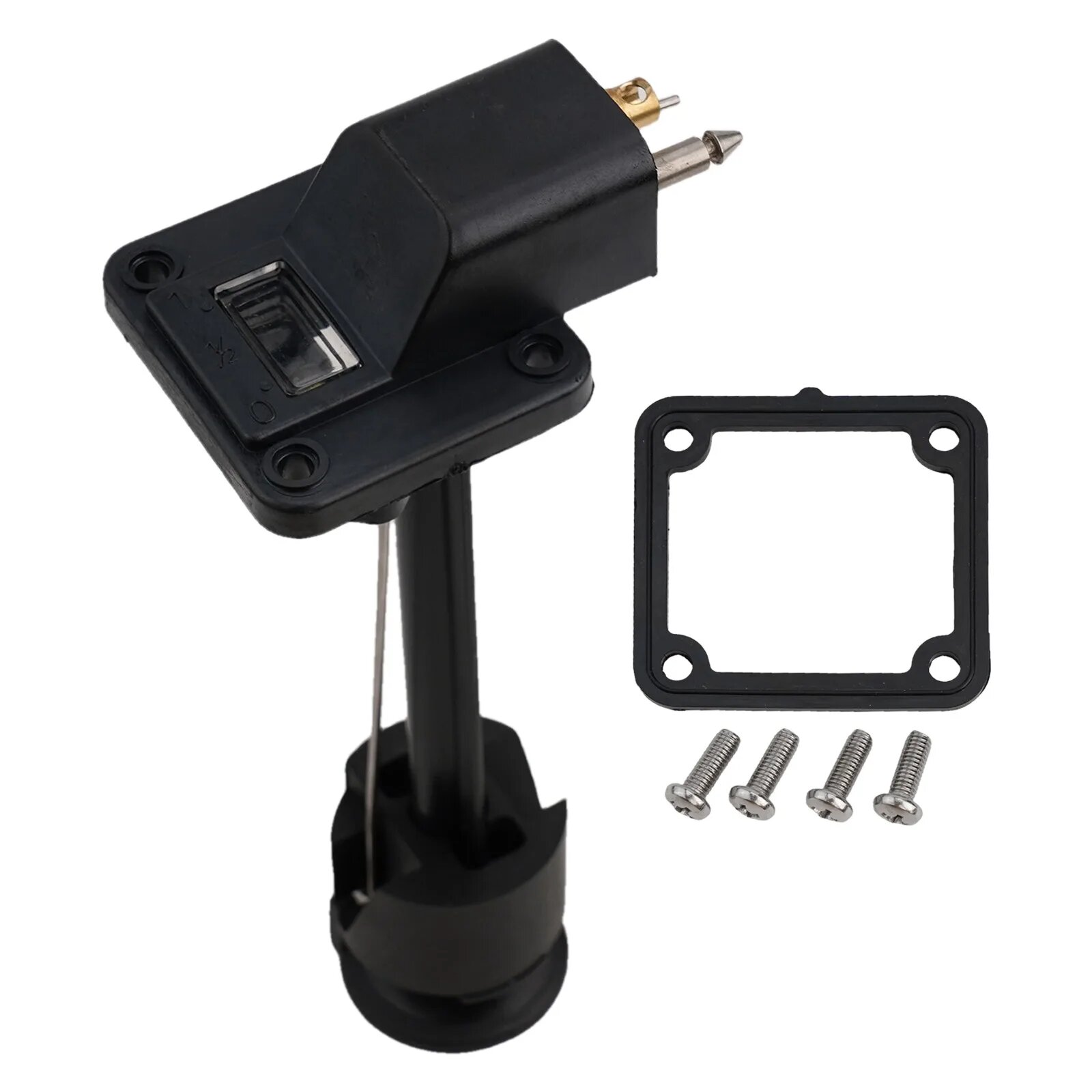 Разъем топливного бака для лодки, пикап с фитингом измерителя топлива, указатель уровня топлива для подвесного мотора, масляный бак, подходит для указателя уровня топлива, детали двигателя A with screws