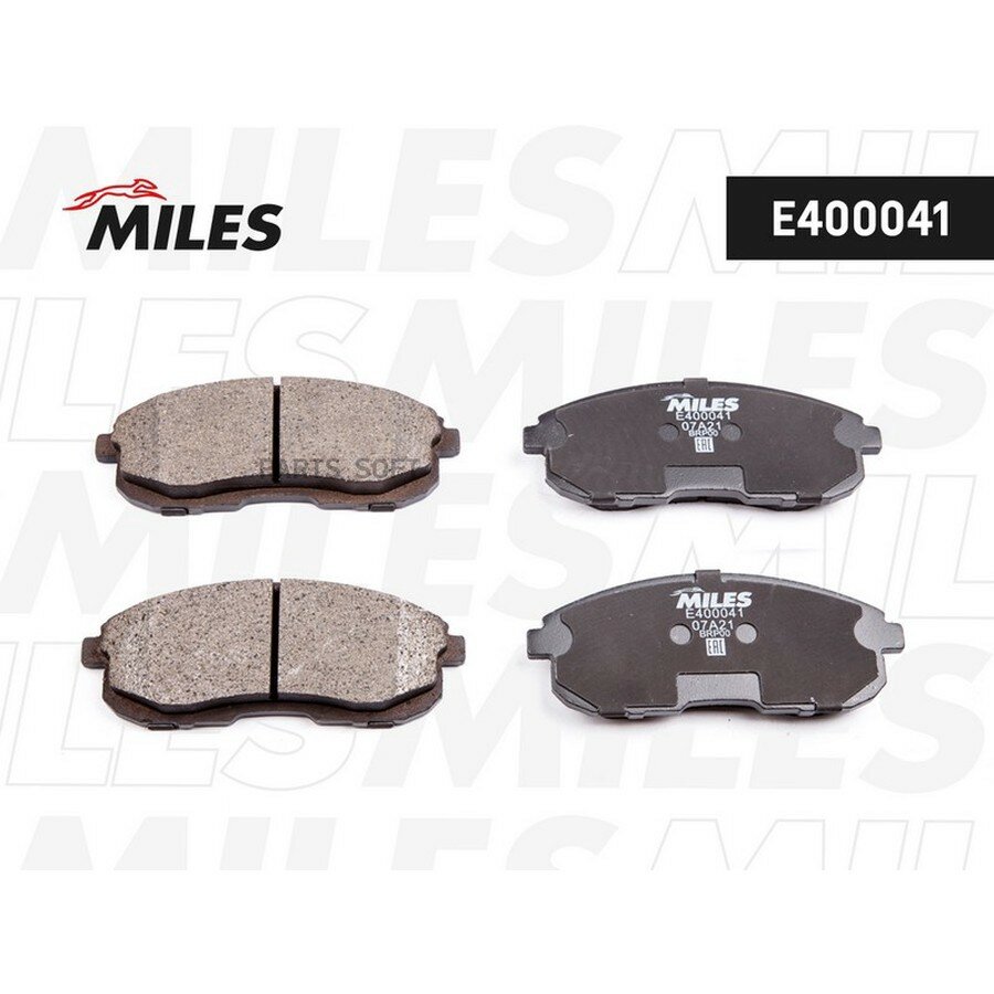 MILES Колодки тормозные (Смесь Low-Metallic) NISSAN JUKE/MAXIMA/TEANA/TIIDA/SUZUKI SX4 перед. (без датчика