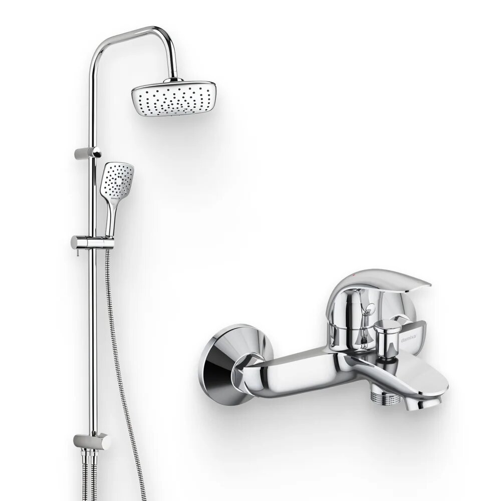 Душевой комплект Смеситель Damixa Eclipse / Стойка 931000000, хром