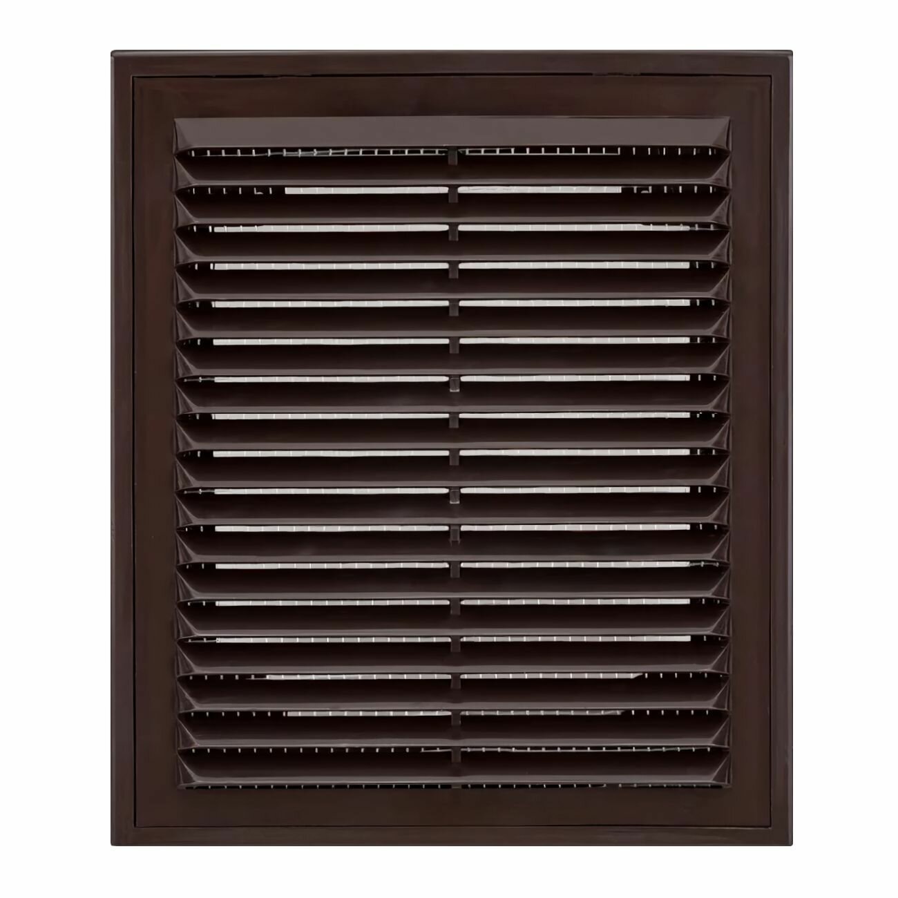 Решетка вентиляционная вытяжная 200х300 с сеткой, АВS-пластик, разъемная, разъемная, коричневая