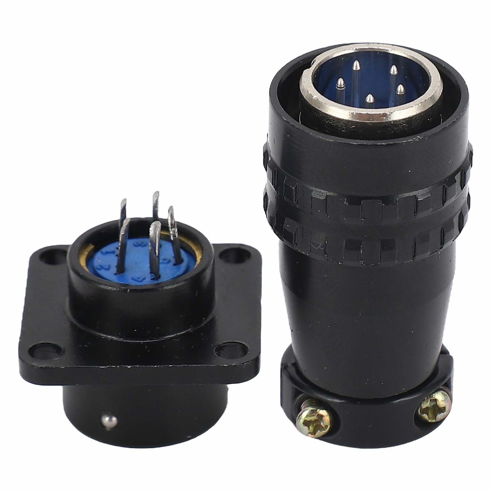 Авиационная вилка, 5-контактная вилка, розетка, латунный контакт, переменный ток 400 В для питания