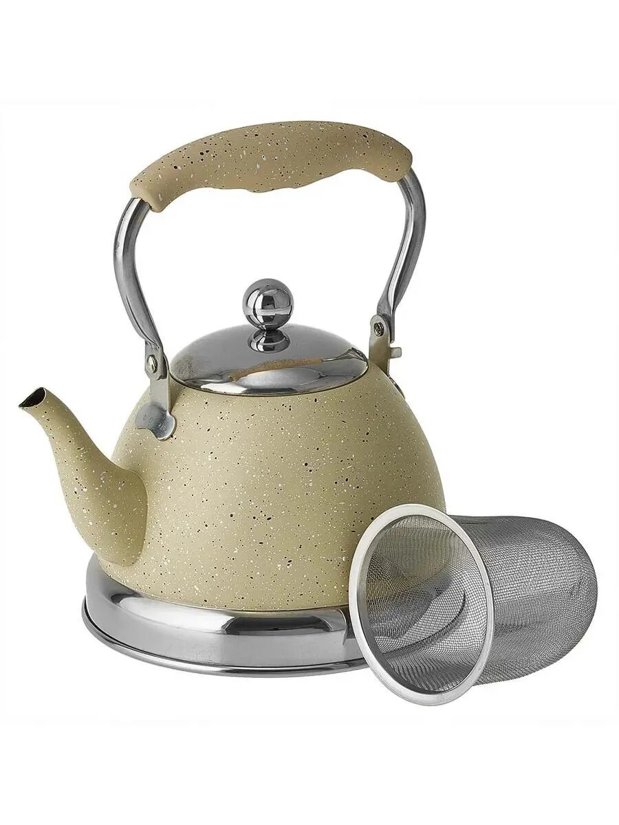 Чайник для плиты металлический с фильтром AK-546 1л