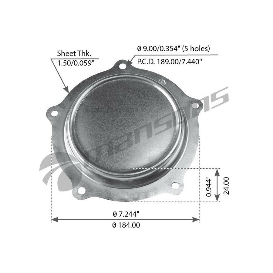 MANSONS 780014 Крышка ступицы