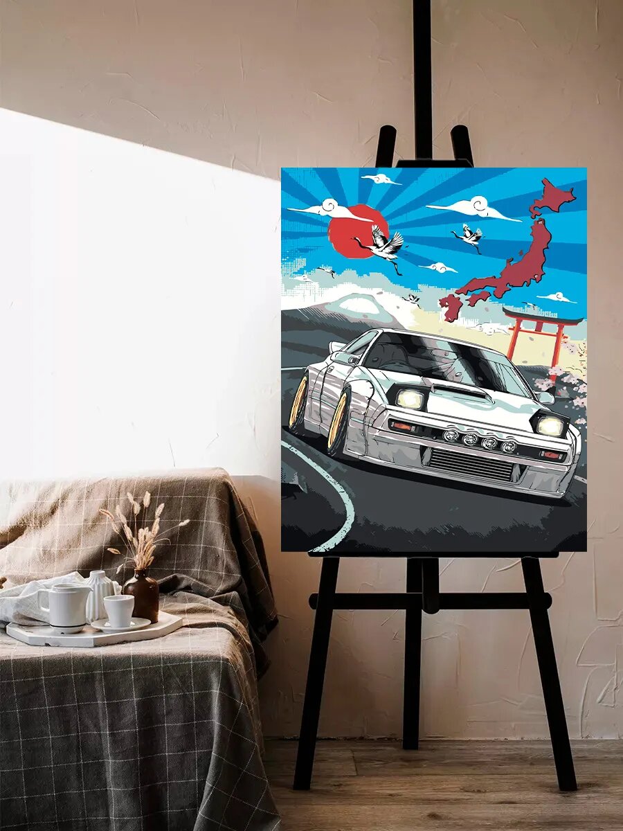 Картина по номерам Mazda RX-7-Япония Спортивная Машина