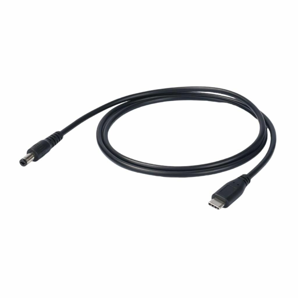 Кабель питания USB-C 5.5x2.5 мм, - 12V