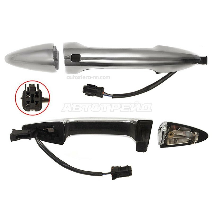 SAT ST2260038 Ручка двери Kia Rio 11-17 (Спереди/ Справа/ SMART KEY)