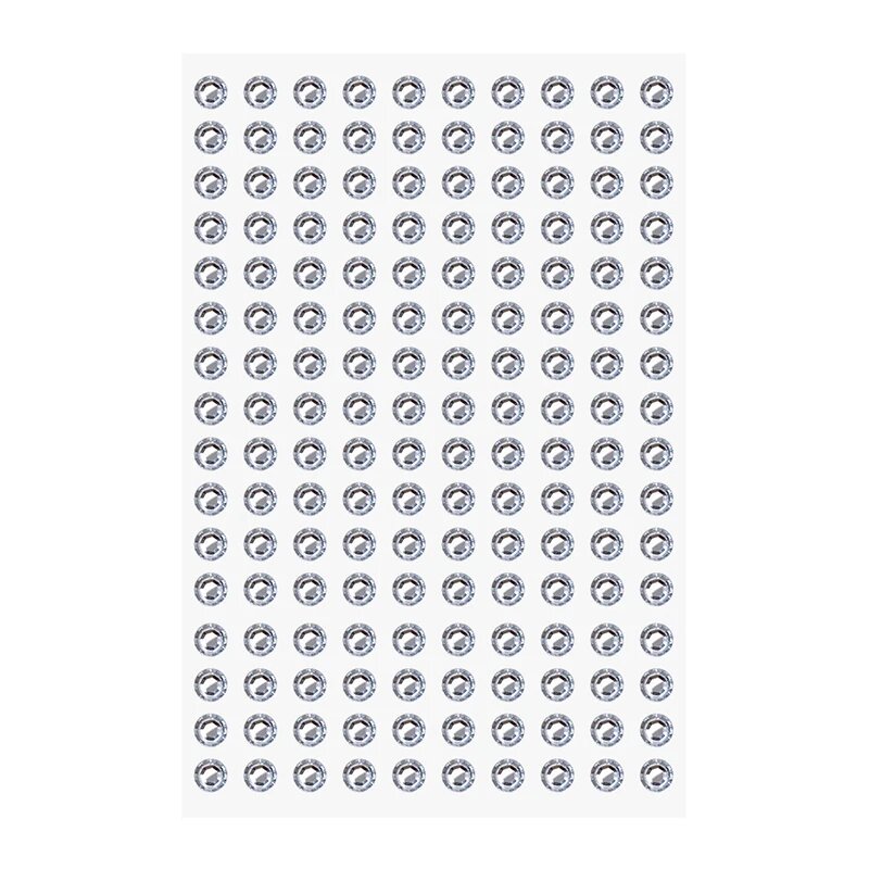 Хрустальные наклейки для лица и волос 6mm160pcs