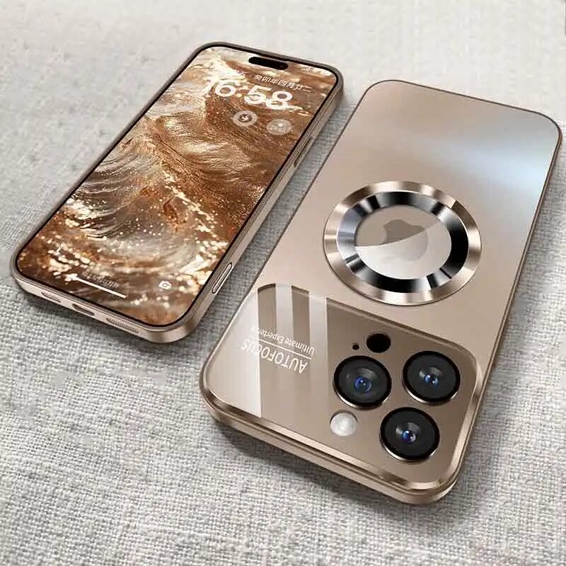 Желтый чехол для iPhone 13 Pro Max Gold