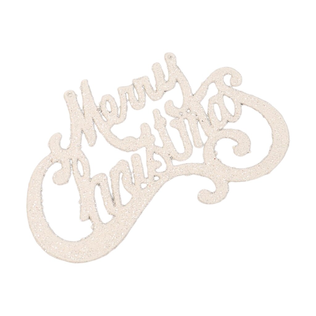 10 ажурных подвесок с буквами для украшения рождественской елки