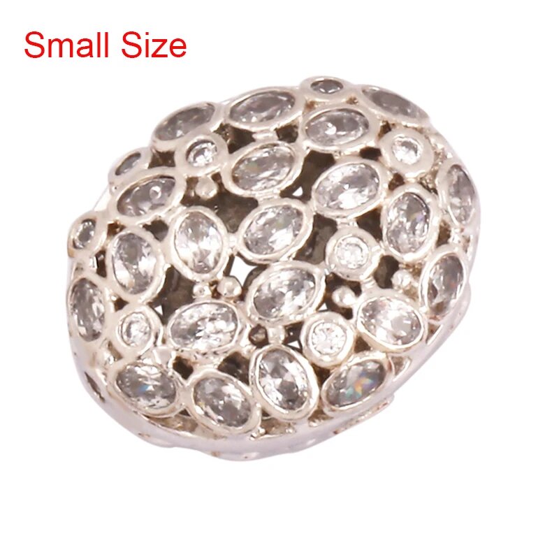 Золотые бусины в форме гусиных яиц для браслетов 26 мм M743198Y2-Clear W G