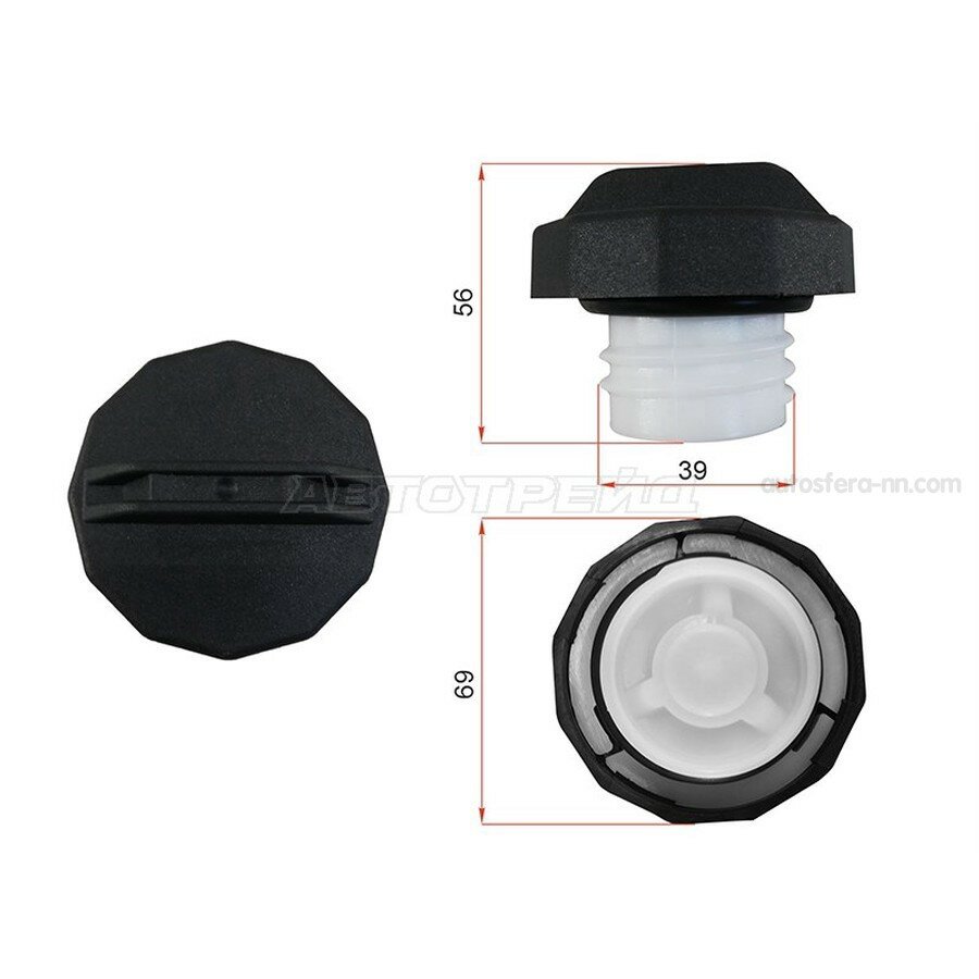 SAT ST2730004 Крышка бензобака Chevrolet Aveo 02-11 / Lanos 05-09