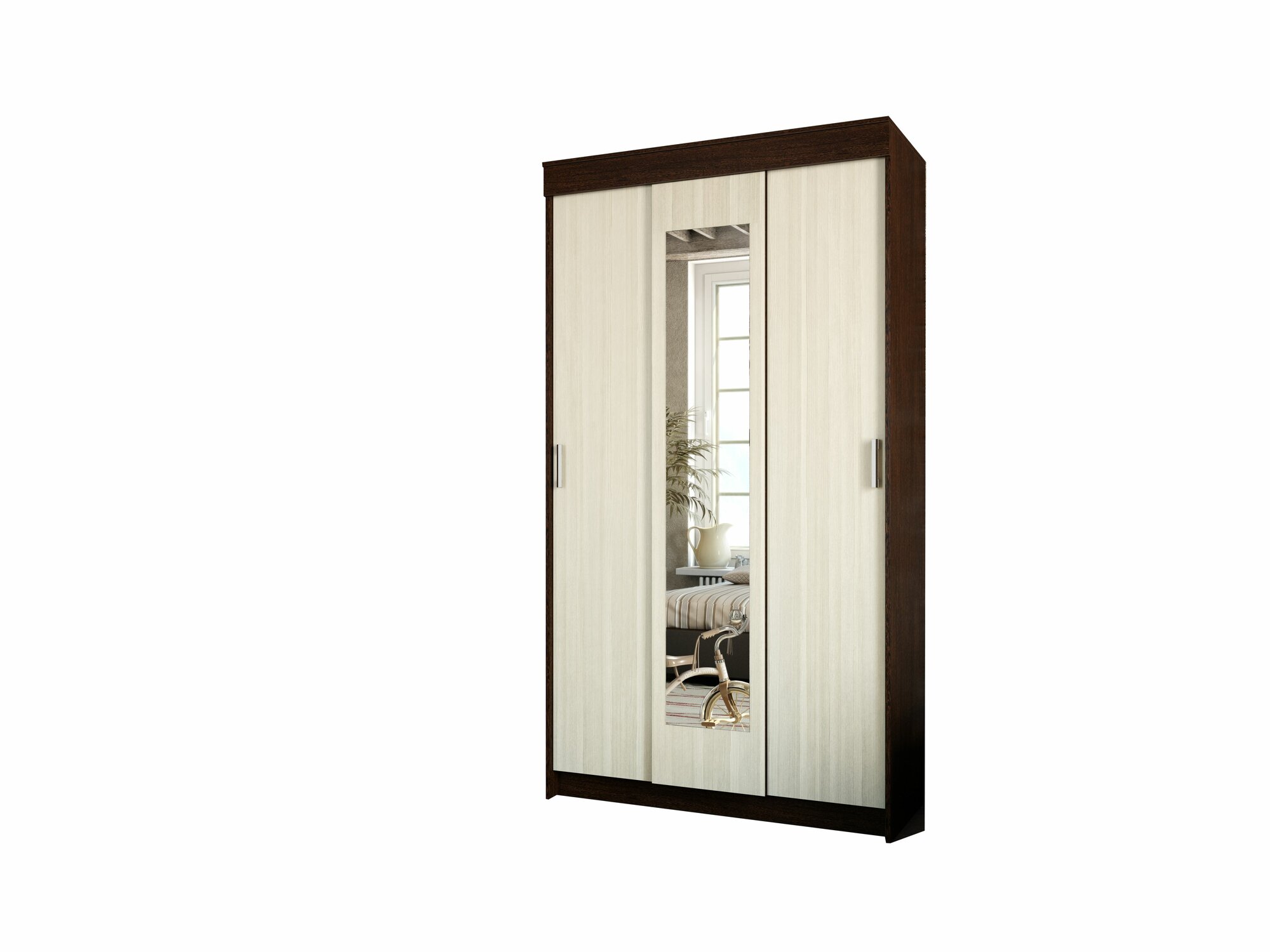 ЛДСП Шкаф-купе Эко Венге-Лоредо (Эра)