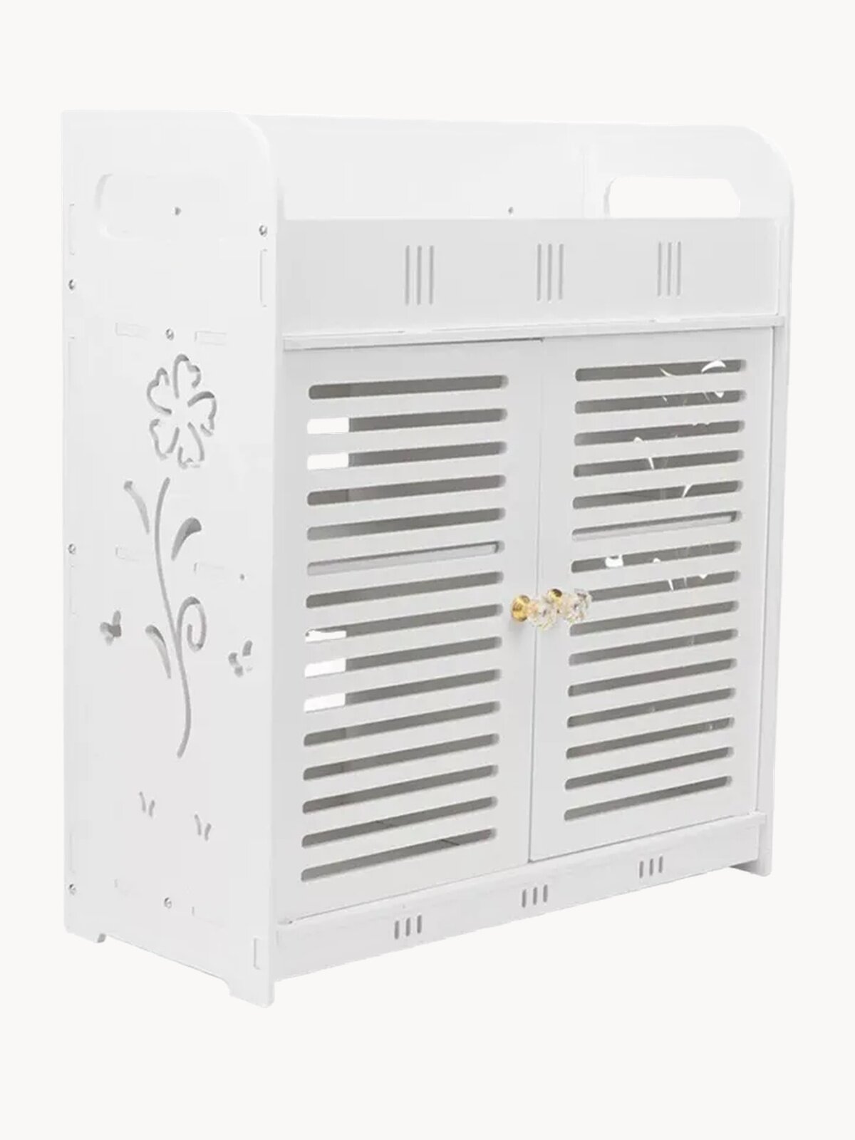 Шкаф для ванной и туалета навесной 43х38х18 см, белый, CINLANHOME