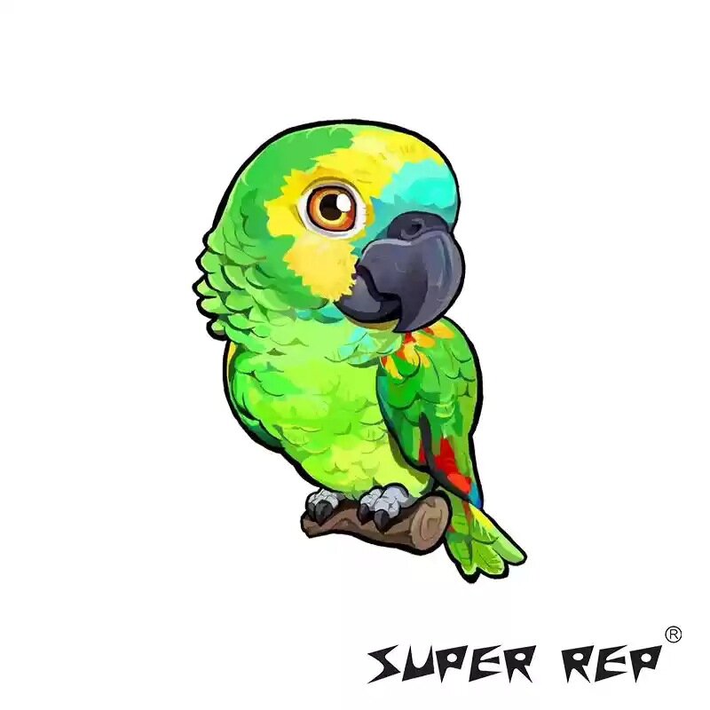 SuperRep Animal Planet Серия благоприятных зверей Магнит на холодильник Красный и зеленый цветок миндаля Фиолетовый Синий Серый Попугай Периферийное магнитное притяжение