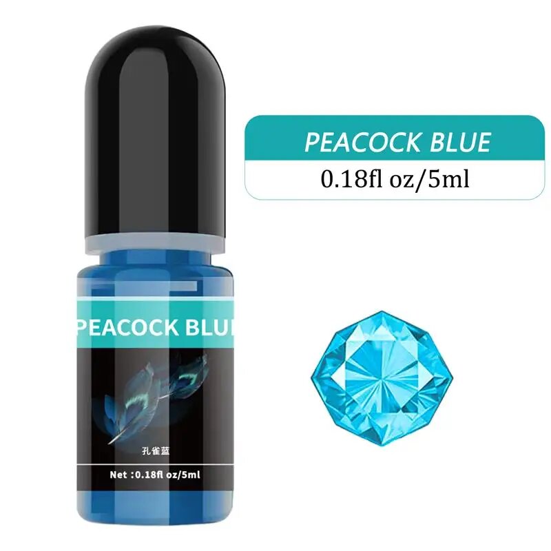 Жидкий Эпоксидный Пигмент 5мл, Универсальный Цветовой Эссенции Синий, 16-1615132