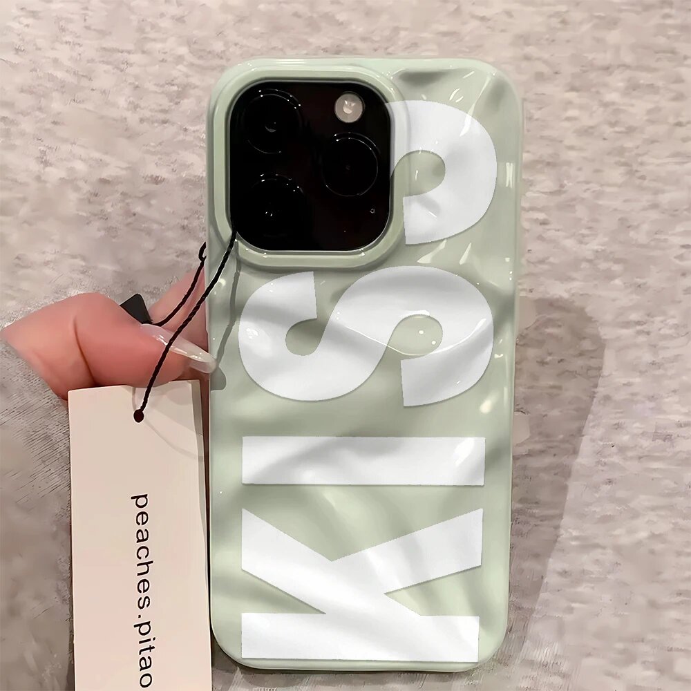 Чехол Kiss Word Green-WQE2491 для iPhone 13/14/15/16