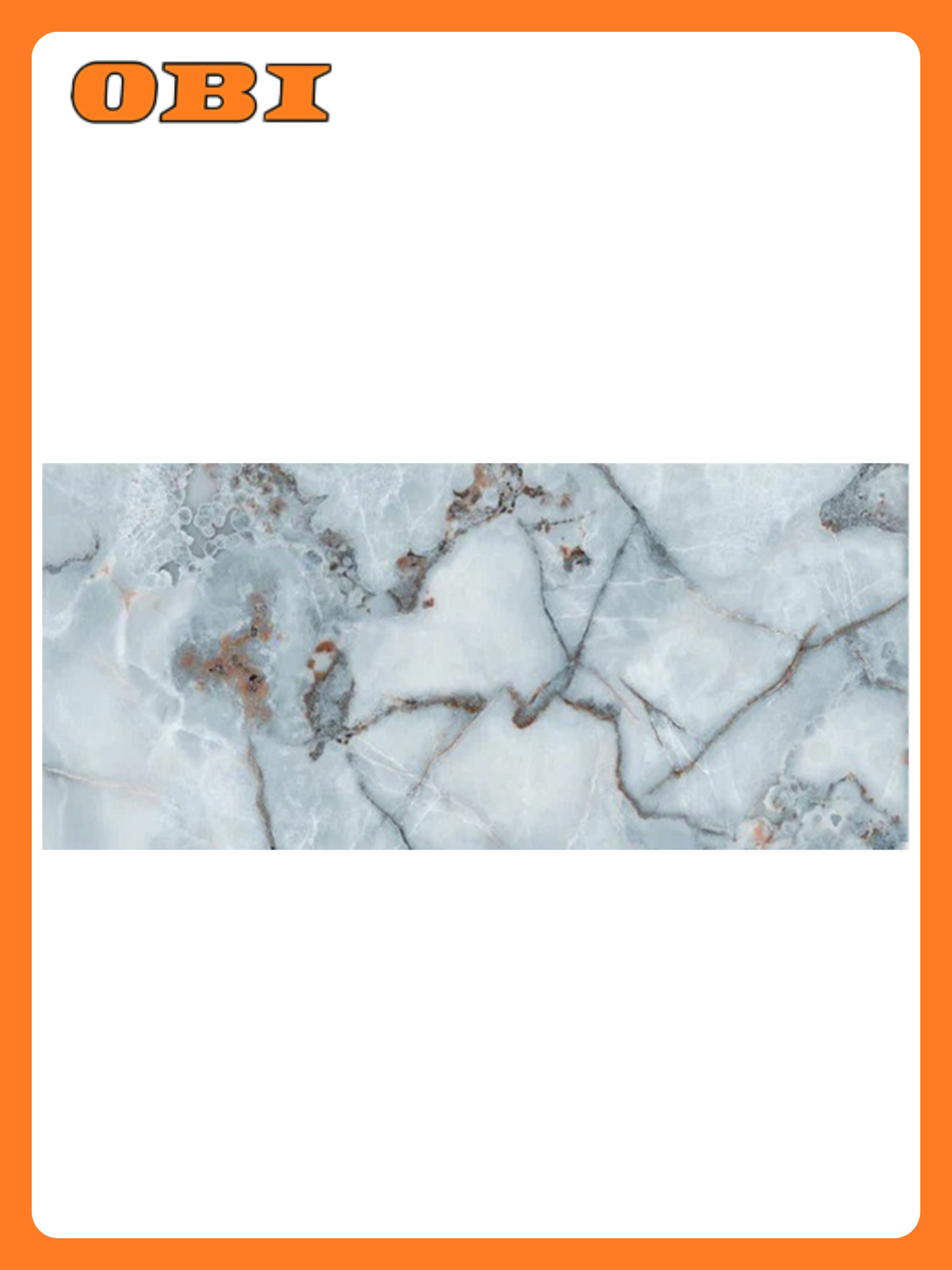 Панель ПВХ Stella Marble Герда, влагостойкая, глянцевая, 2800x1200 мм