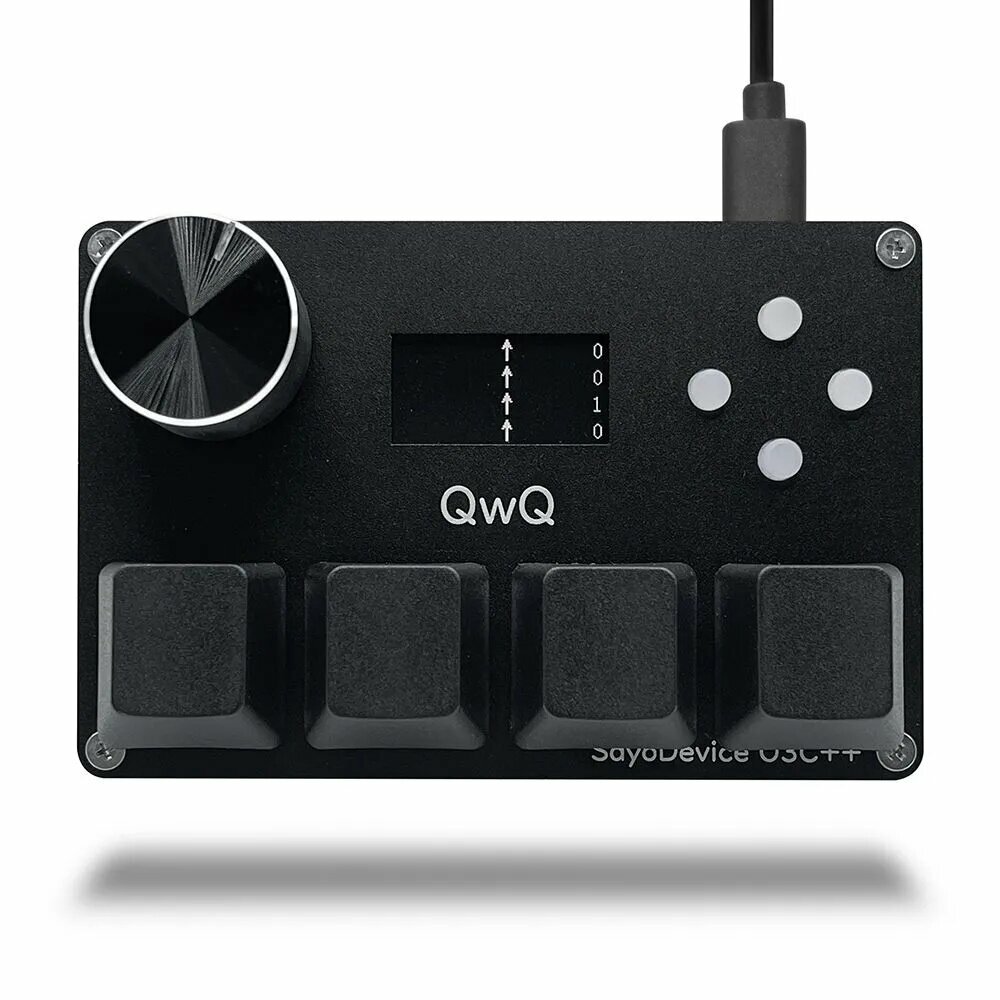 Sayodevice Клавиатура проводная , (Outemu Magnetic Pink), Русская раскладка, черный матовый