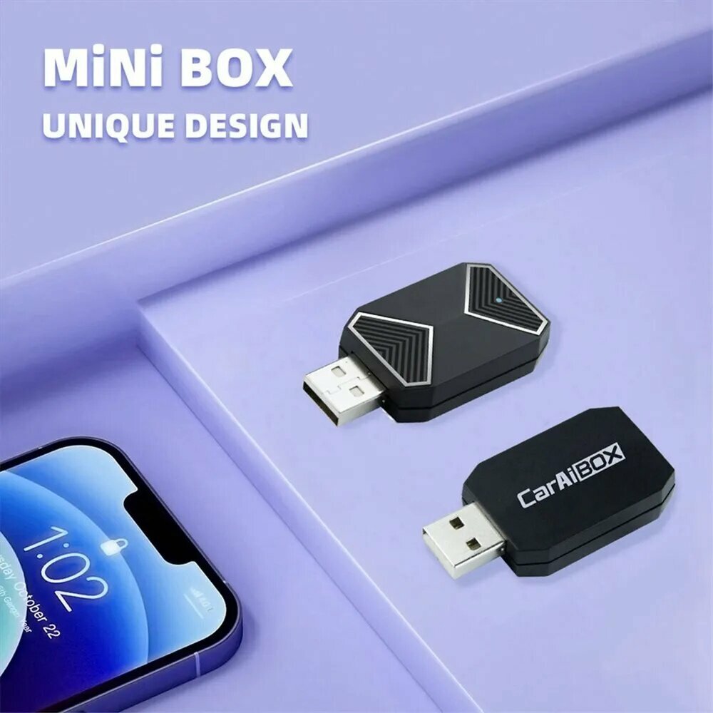 CarAiBox 2in1Plug and Play беспроводной адаптер CarPlay Android Auto Dongle Box для автомобильного радио с проводным подключением