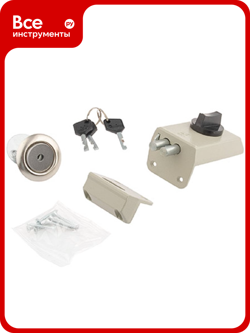 Замок накладной BORDER 88400-ЗНД-1А 51 00000051, с цилиндровым дисковым механизмом накладной