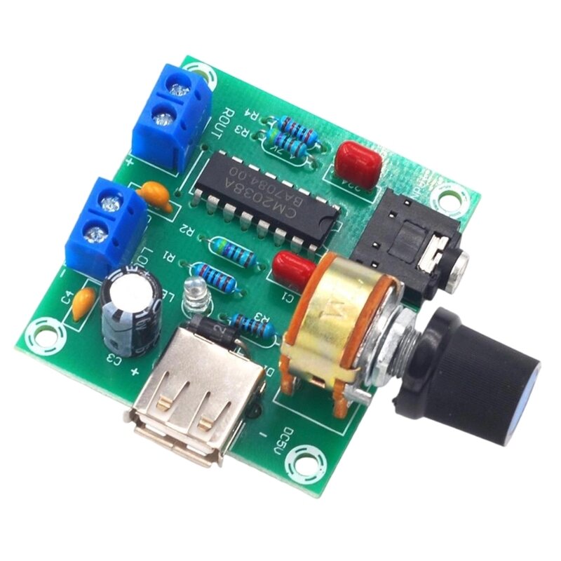 5 В переменного и постоянного тока USB-источник питания 5Wx2 плата усилителя малой мощности PM2038