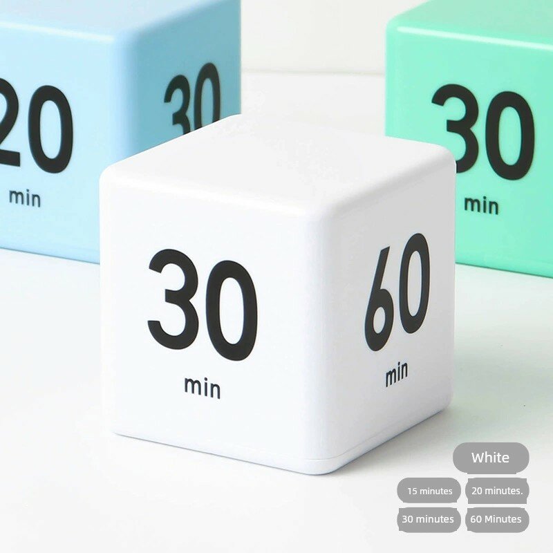 Куб-таймер для эффективного управления временем: часы-песочные для учебы, работы, кухни, напоминания, решения задач для