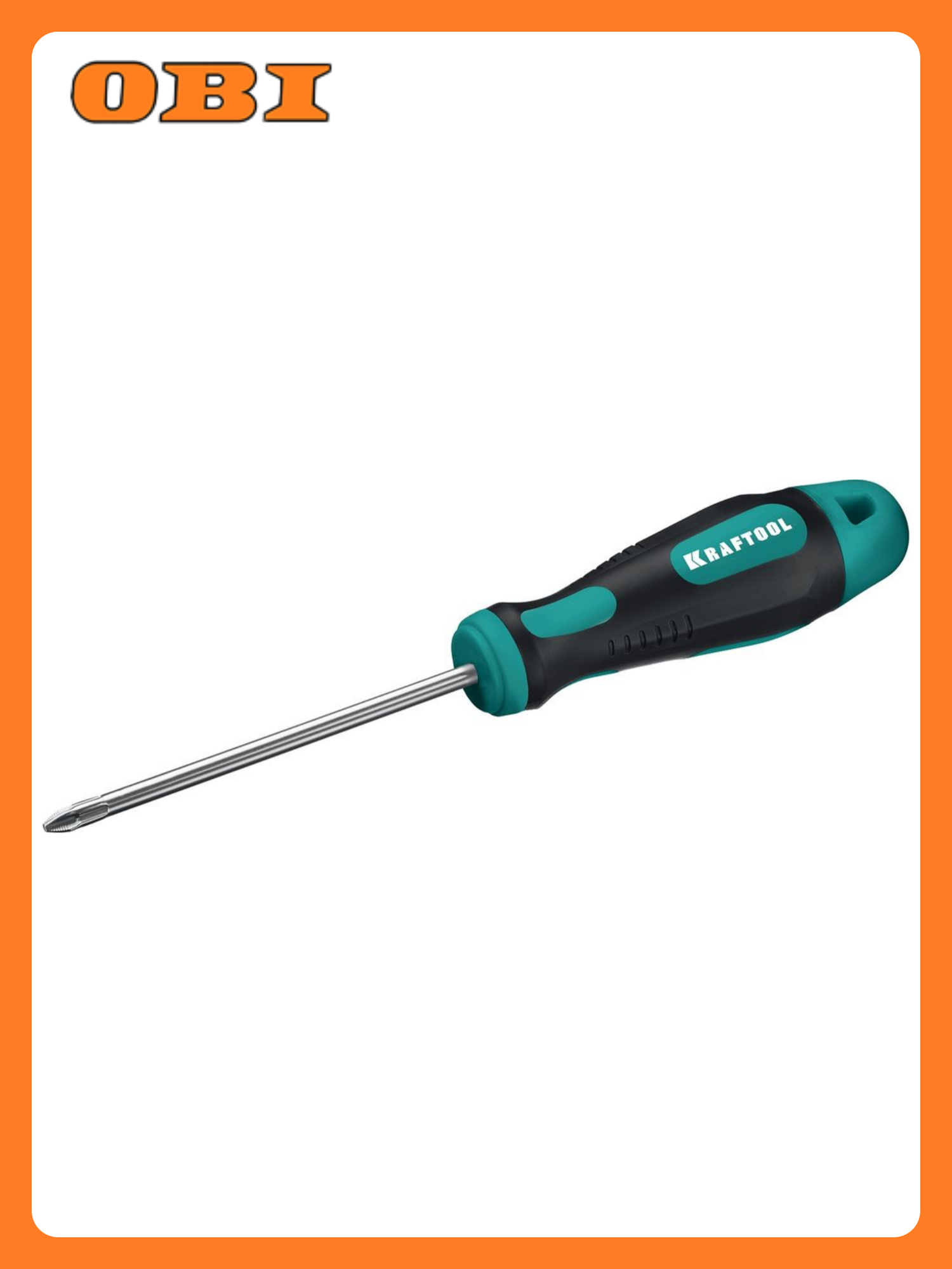 Отвертка KRAFTOOL X-Drive, крестообразная, хромованадиевая, 2x100мм