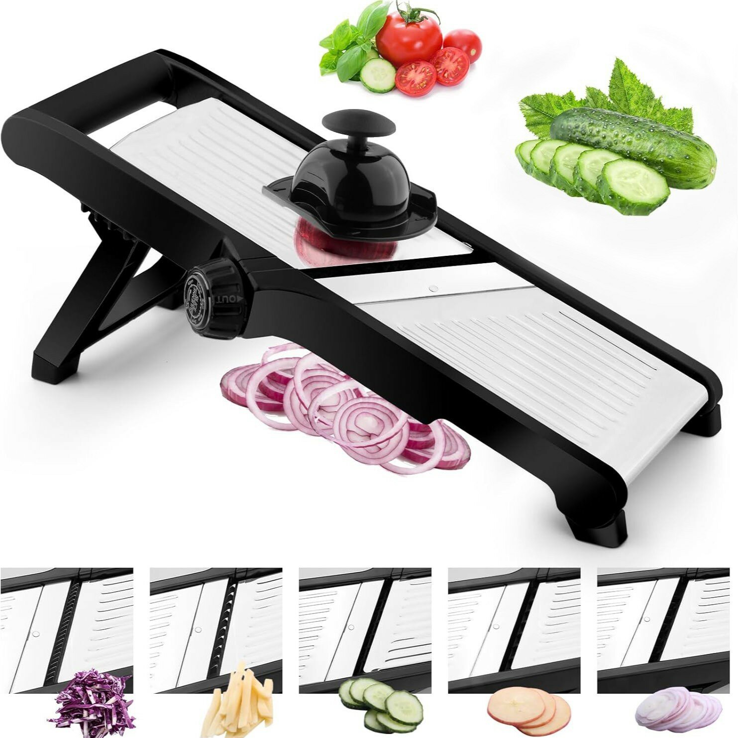 Регулируемая мандолина для нарезки, кухонная мандолина, овощерезка и шредер