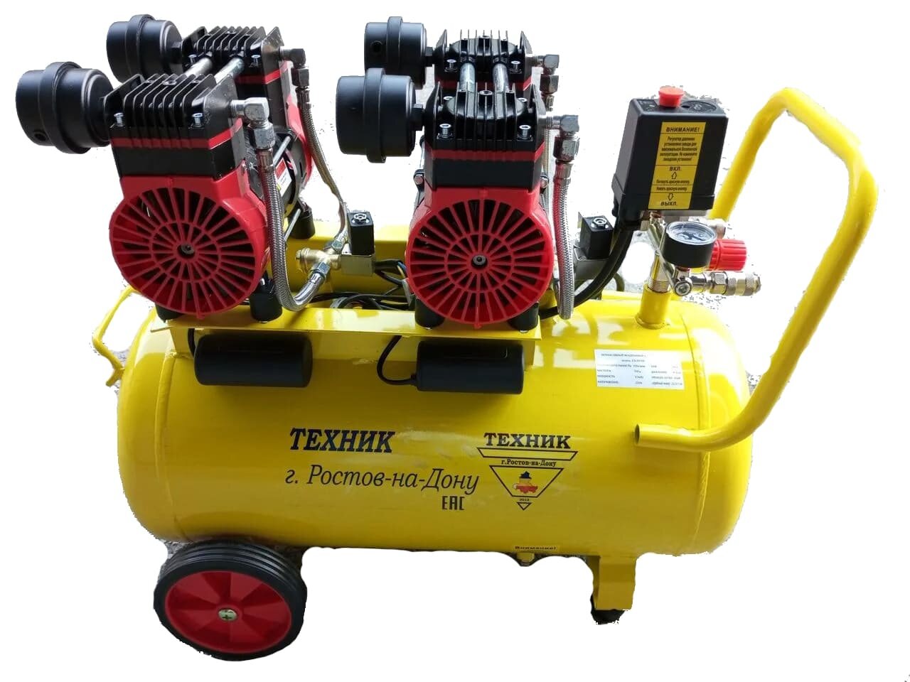 Компрессор безмасляный Техник СБ-50/520 (2.9 кВт, 520 л/мин, 50 л)