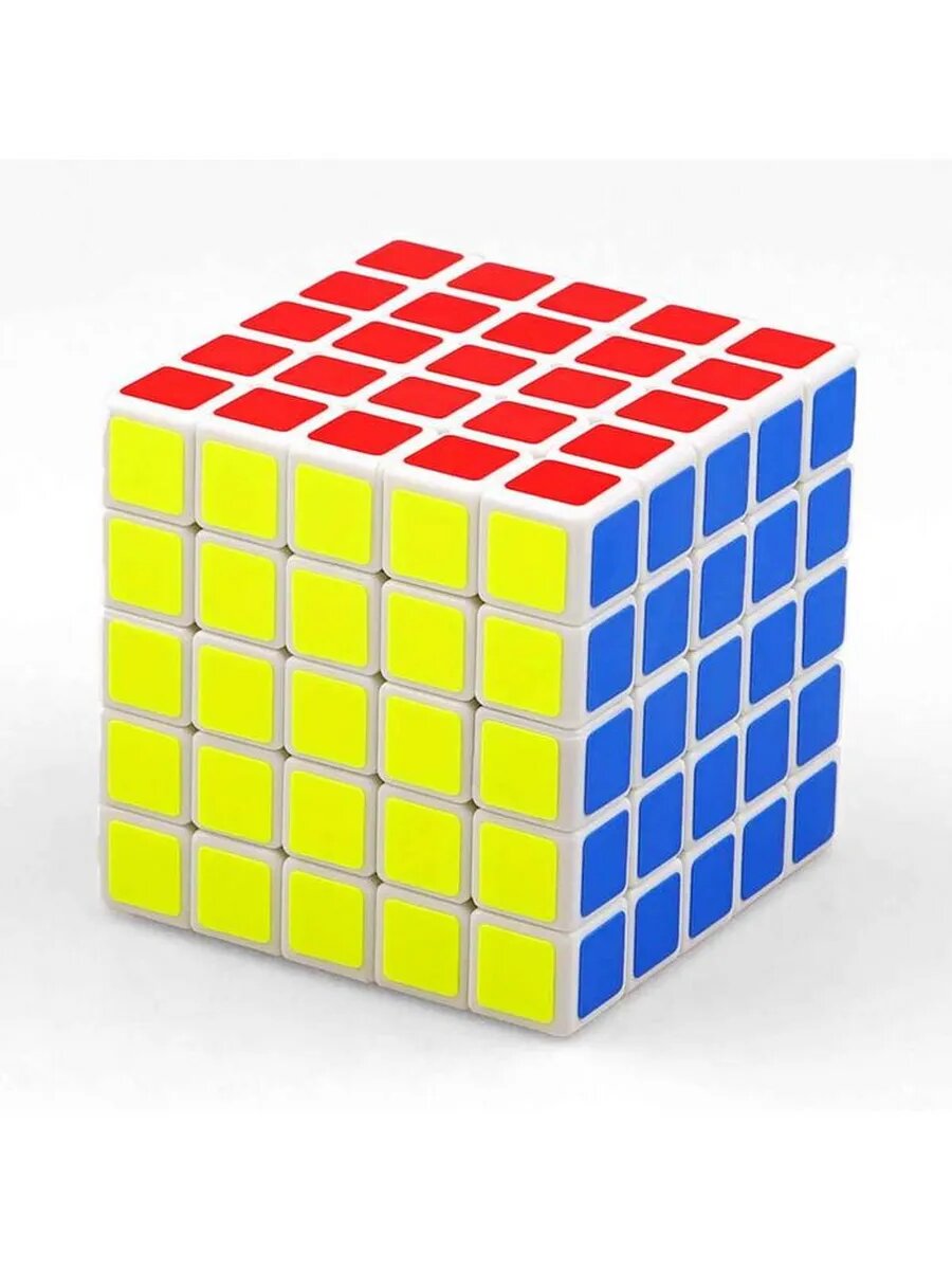 Гладкий белый кубик Рубика 5-го порядка (Легендарная серия)